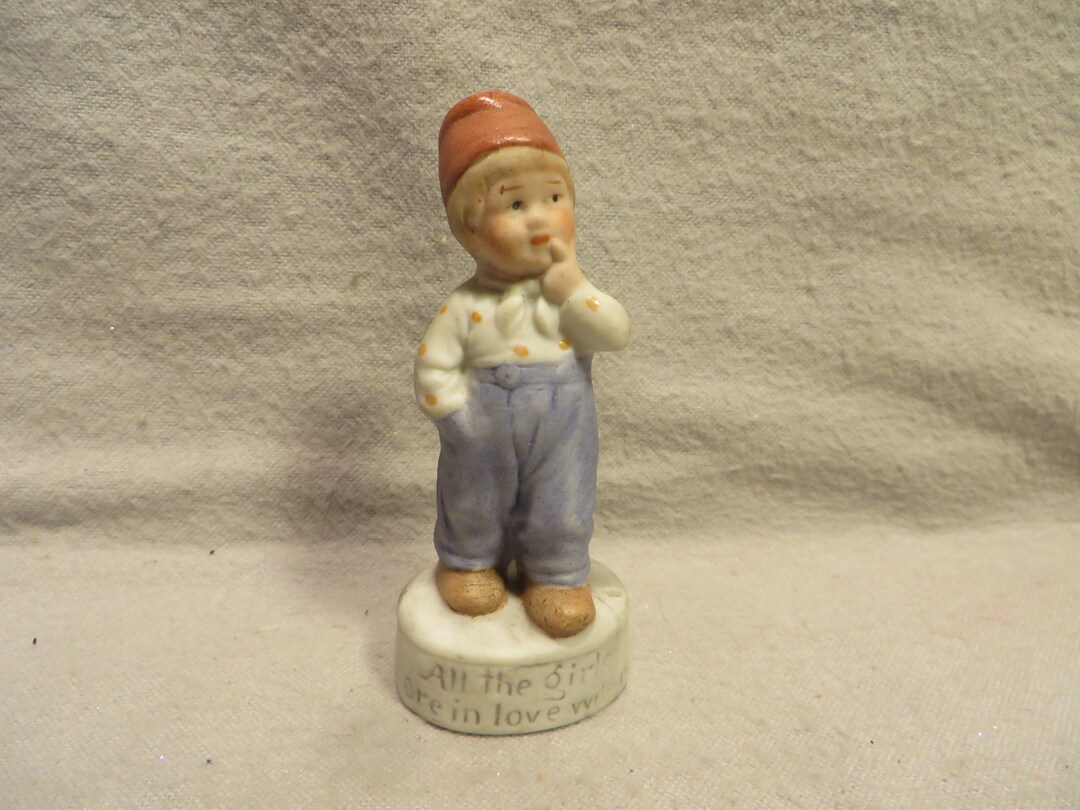 Vintage 3" Tall German Bisque Figurine - Dutch Boy - Etsy