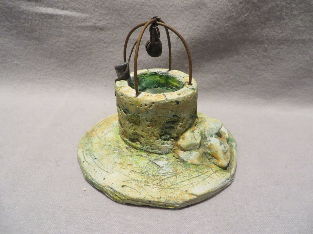 Vintage Plaster Well for Nativity Set Scene - Etsy
