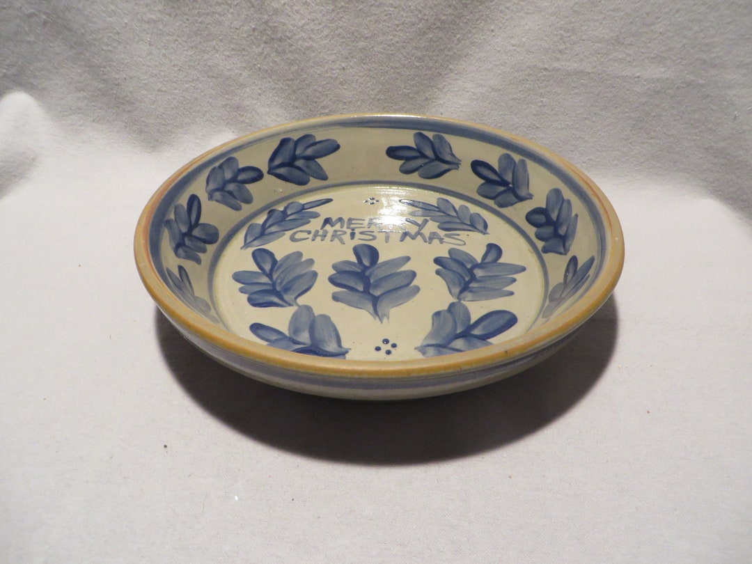 Vintage Beaumont Brothers Pottery (BBP) Blue Salt Glazed "merry ...