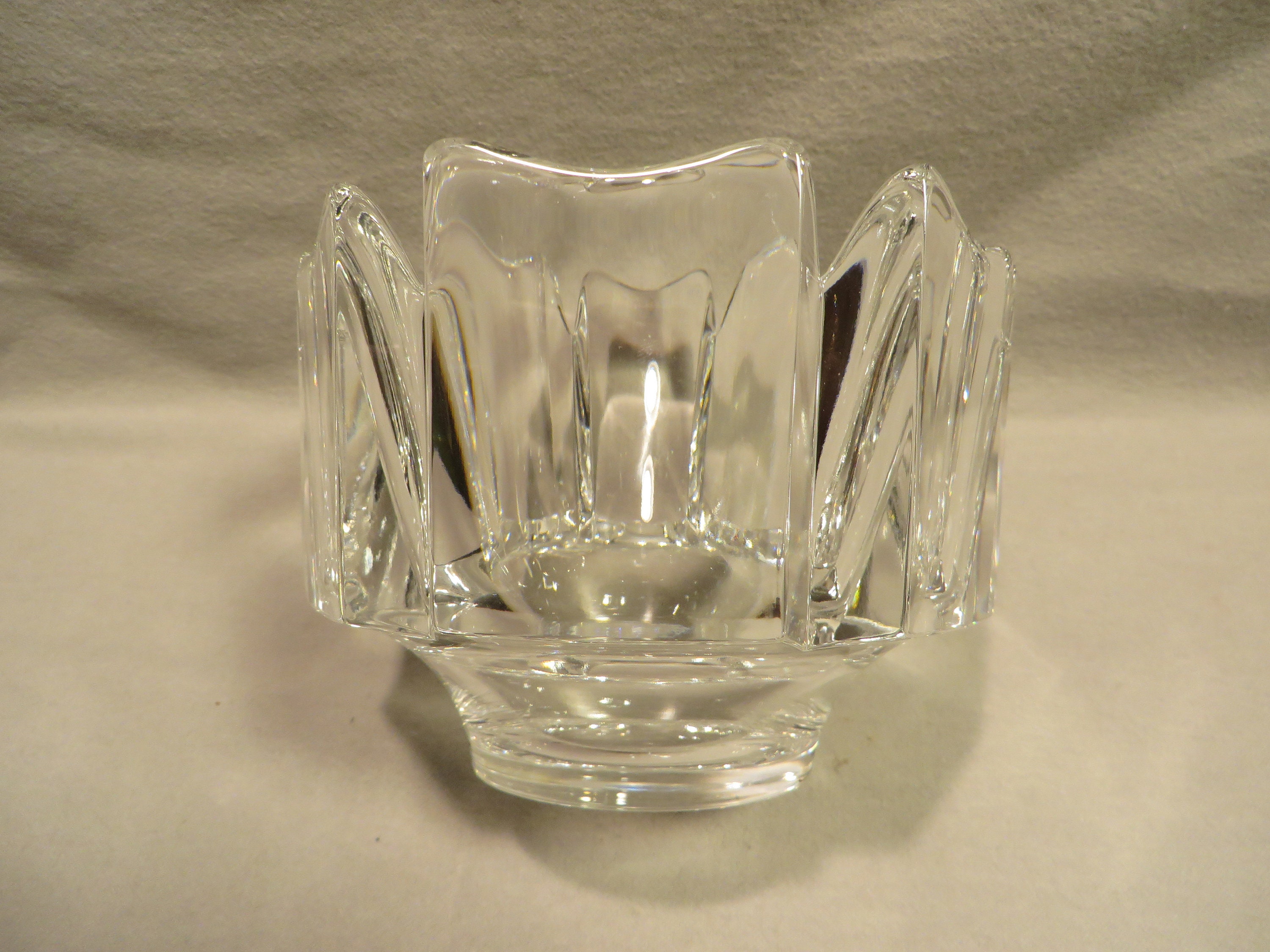 Vintage Orrefors Sweden Signed Glass Corona Pattern Bowl by Lars ...