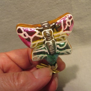 Vintage Christopher Radko Blown Glass Christmas Ornament - Clip-on ...