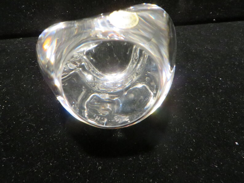 Vintage Holmegaard Swedish Crystal Owl Paperweight Signed C.H. - Etsy
