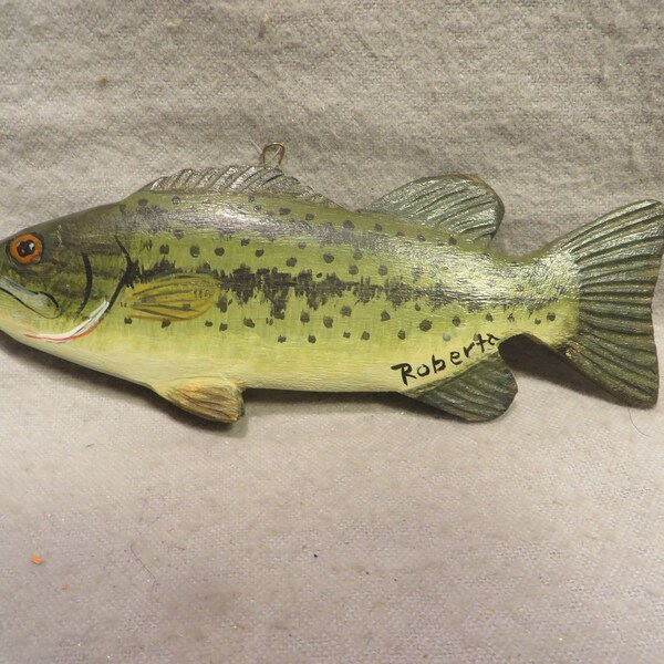 Painted Wood Fish - Etsy