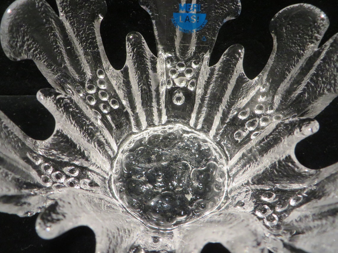 Vintage Pair of Merilasi Finland Glass Votive Candle Holders | Etsy