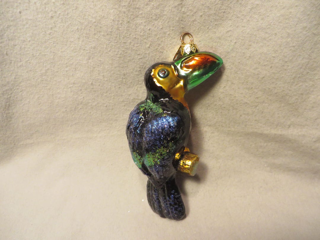 Vintage Christopher Radko Blown Glass Christmas Ornament - Toucan Sam ...