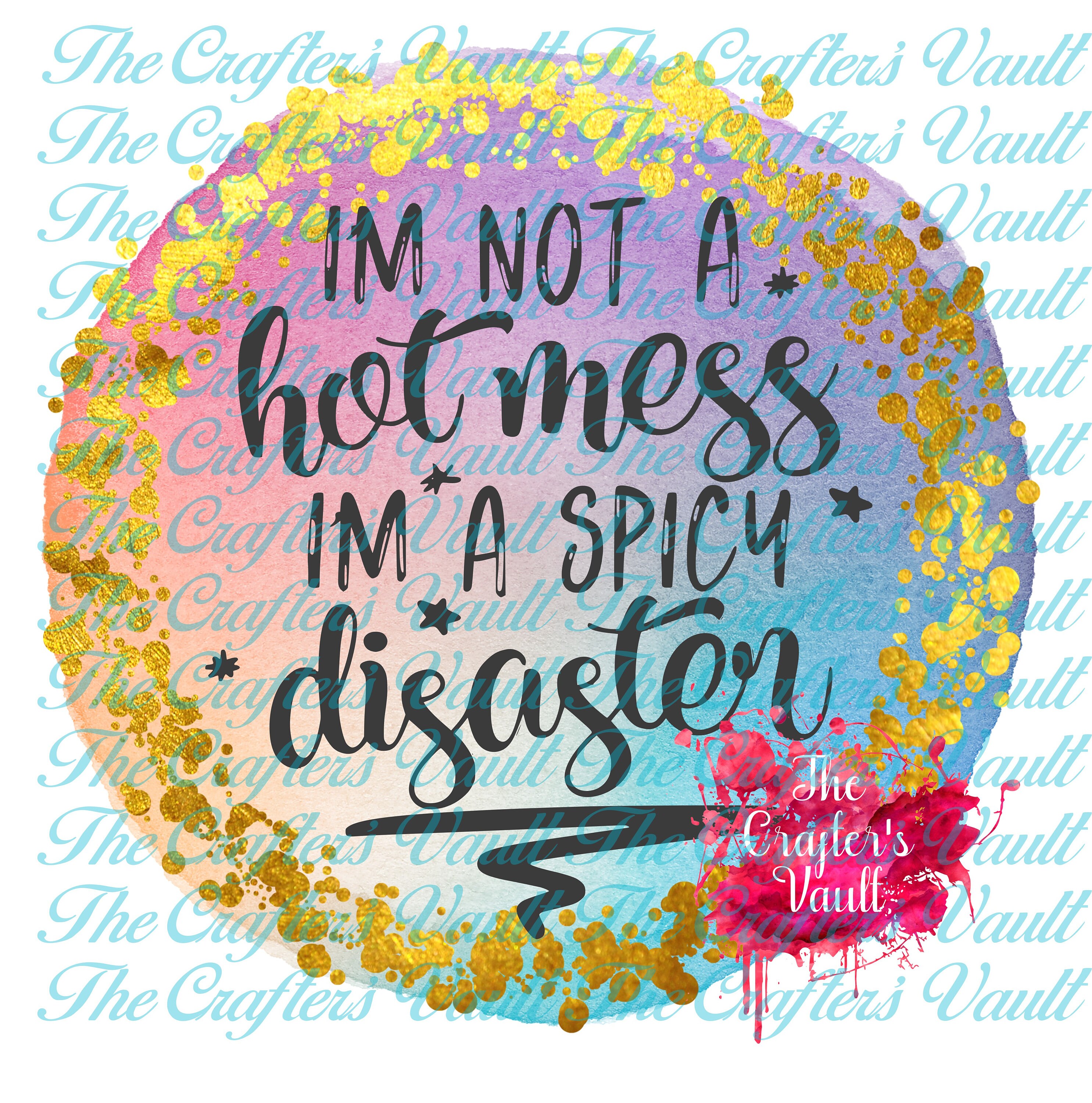 Not a Hot Mess Spicy Disaster - Etsy