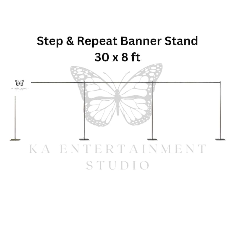 Step and Repeat Banner Backdrop Stand, Durable Banner Stand, Sizes ...