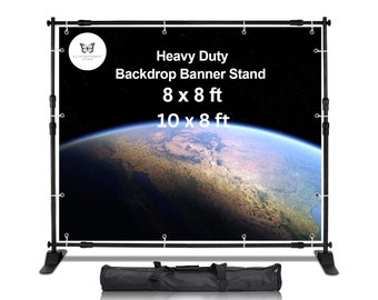 Step and Repeat Banner Backdrop Stand, Durable Banner Stand, Sizes Available 30 X 8ft ...