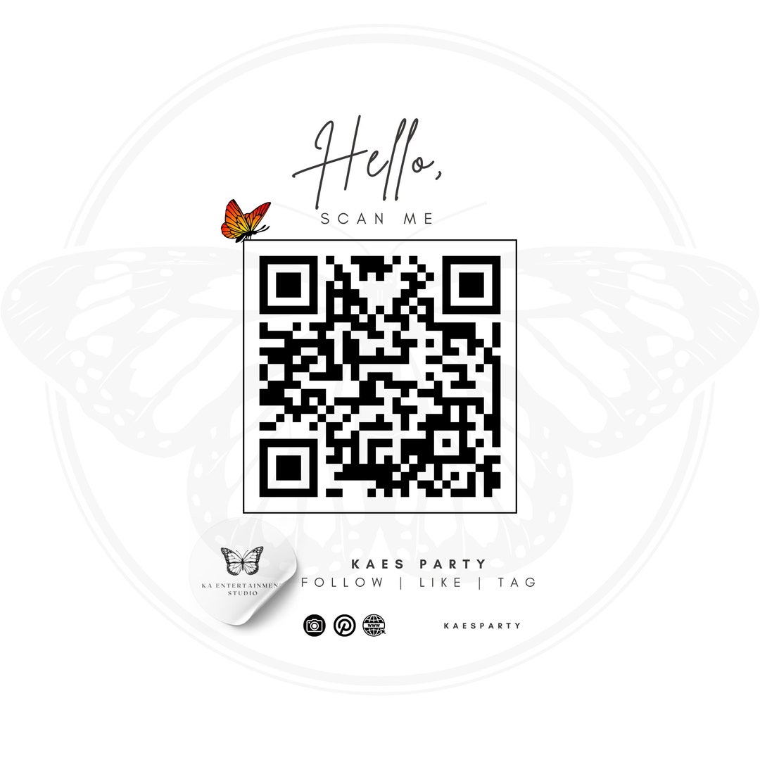 Custom QR CODE Sign for Business, Modern, Personalized Signage for ...