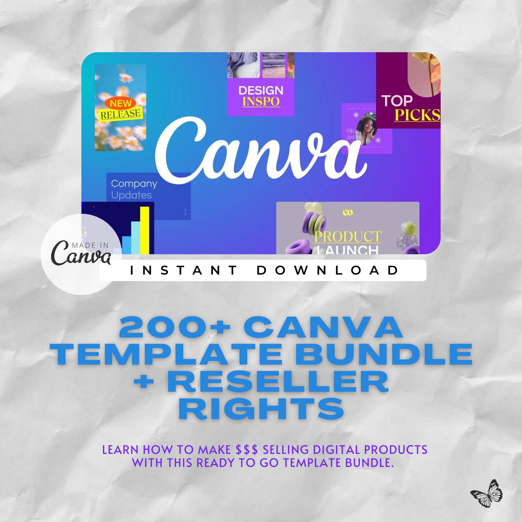 200+ Canva Template Mega Bundle, Master Resell Rights (instant Download ...