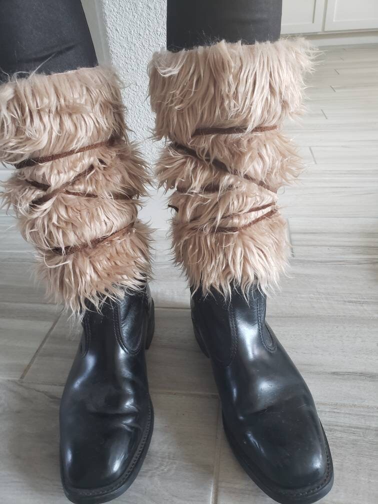 Faux Fur Leg Bands Viking Leg Bands Barbarian Leg Bands - Etsy Canada