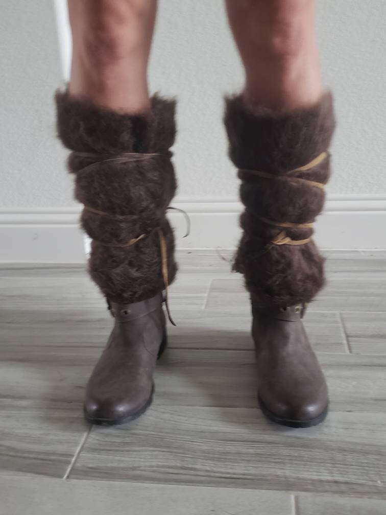Faux Fur Leg Bands Viking Leg Bands Barbarian Leg Bands - Etsy Canada
