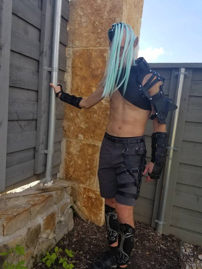 Cosplay LARP Adult Costume Elven costume leather shoulder | Etsy