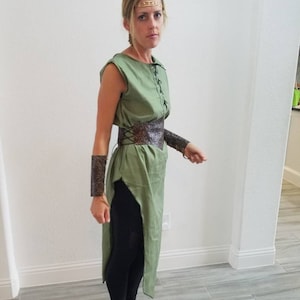 Cosplay tunic LARP tunic elven dress tunic green tunic | Etsy