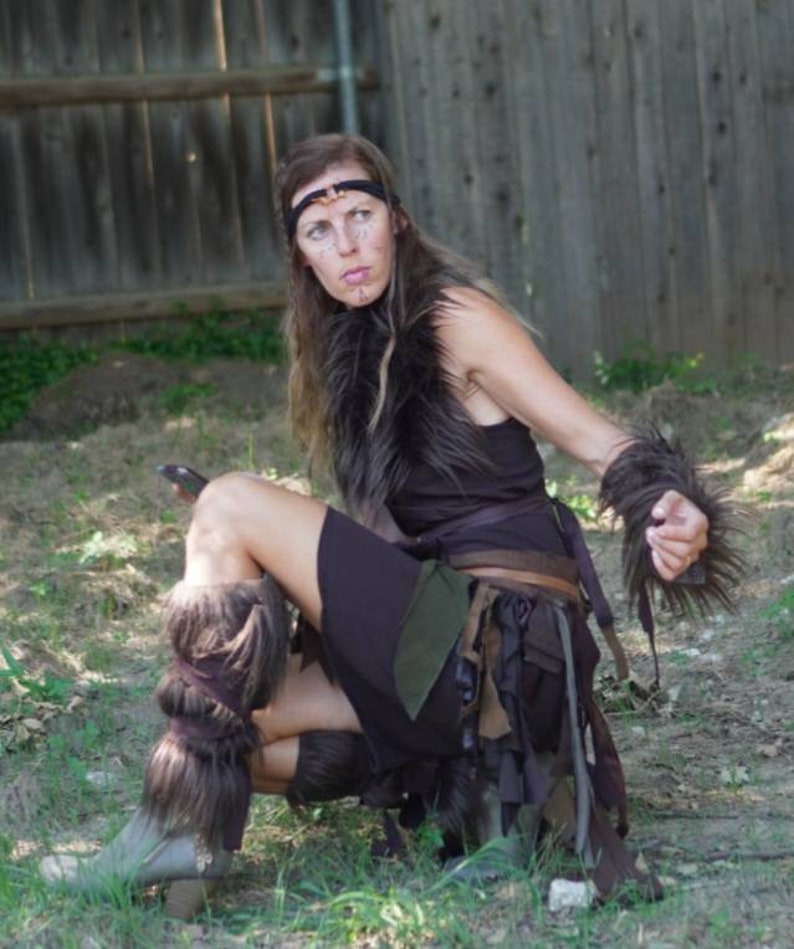 Faux Fur Viking Shawl: Barbarian LARP Costume Mantle - Etsy