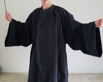 Black Wizard Robe | Etsy