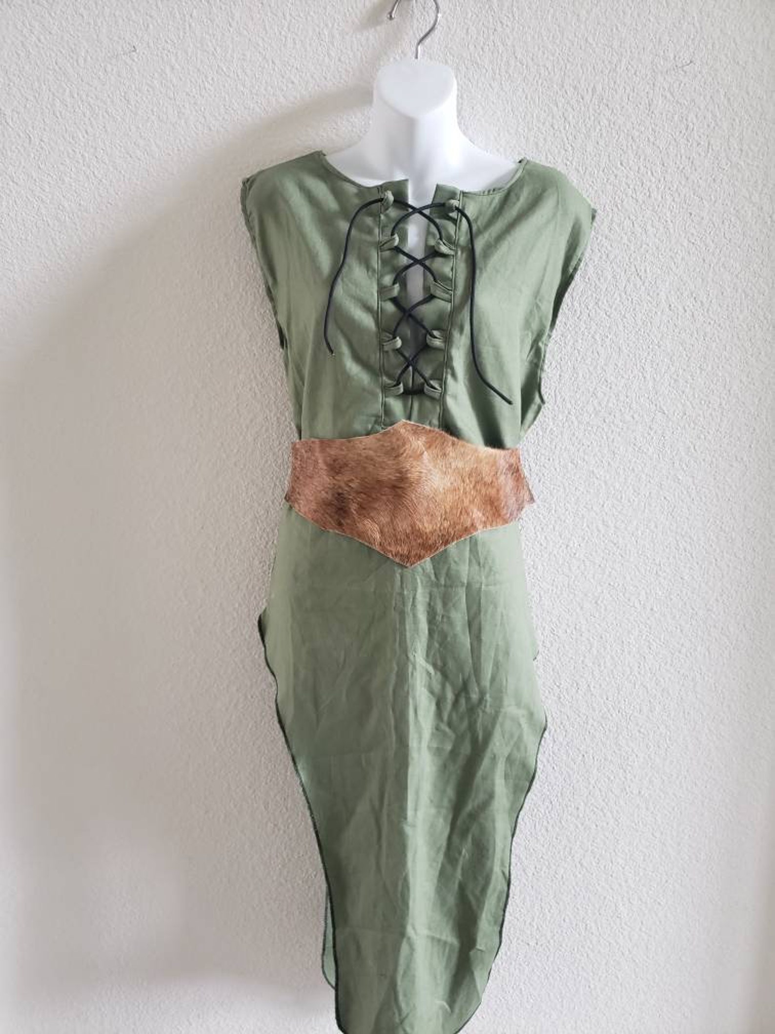 Cosplay Tunic LARP Tunic Elven Dress Tunic Green Tunic | Etsy