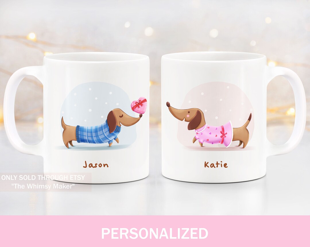 Dachshund Wedding Gift Wiener Dog Engagement Present Doxie Dog ...