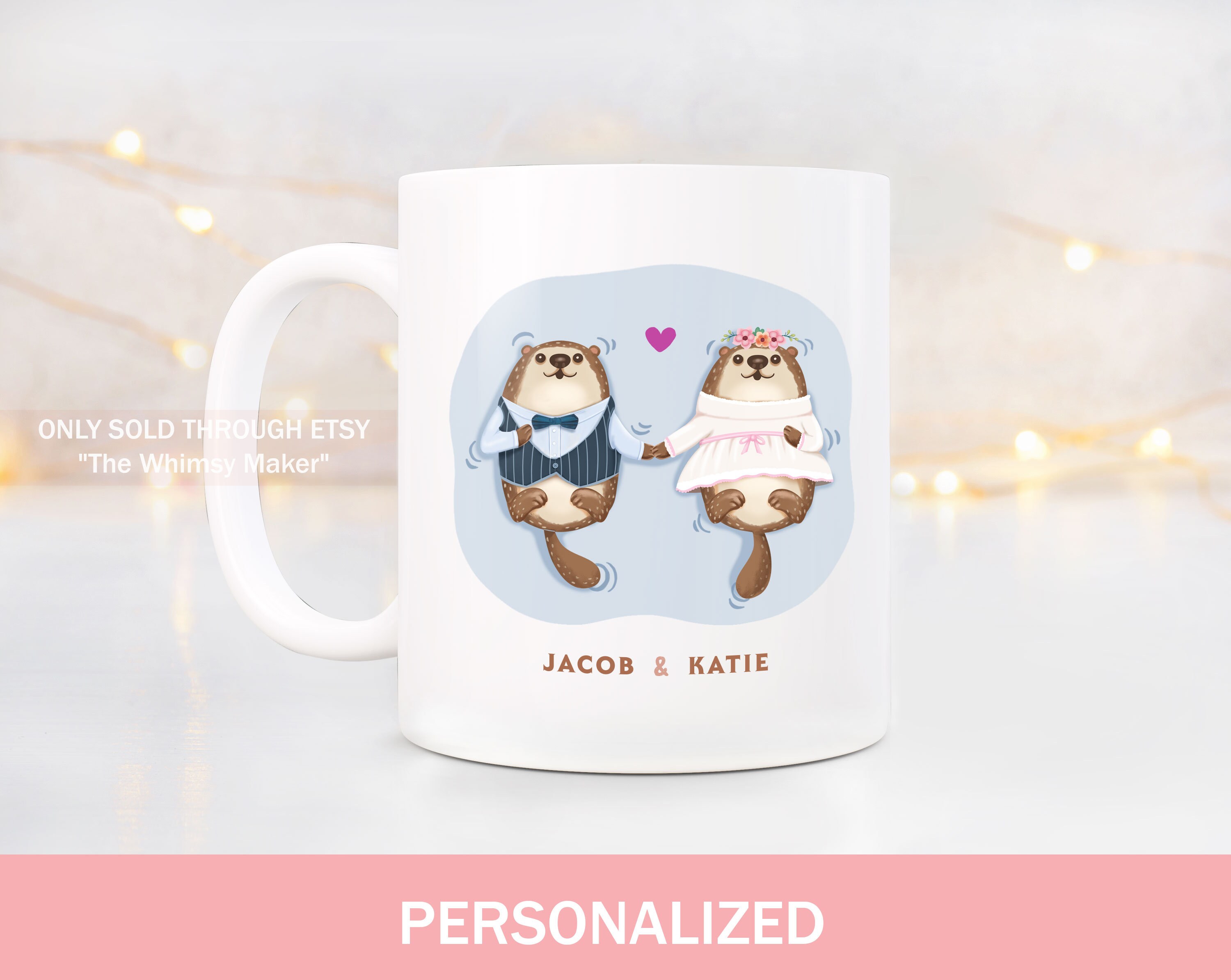 Otter Wedding Gift Otter Engagement Present Significant Otter Themed ...