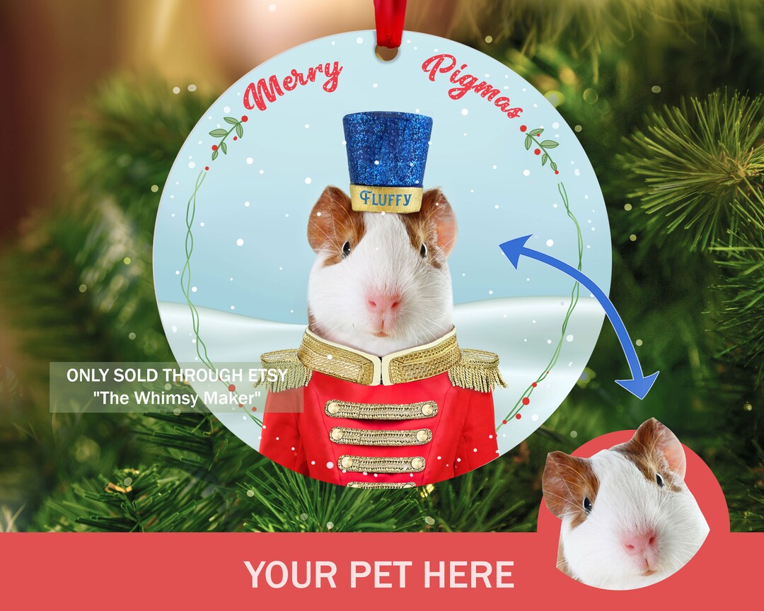 Guinea Pig Ornament Christmas Personalized Hamster Christmas Tree ...