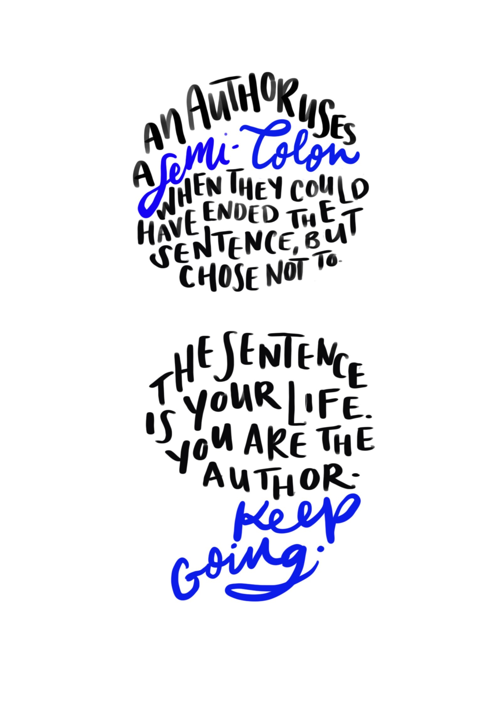 Project Semi-colon Print - Etsy