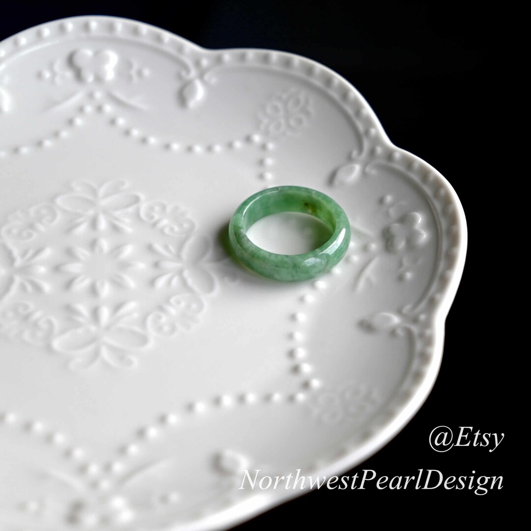 Genuine Jade Ring, Real Jade Ring,grade A Jade US Size 9 - Etsy