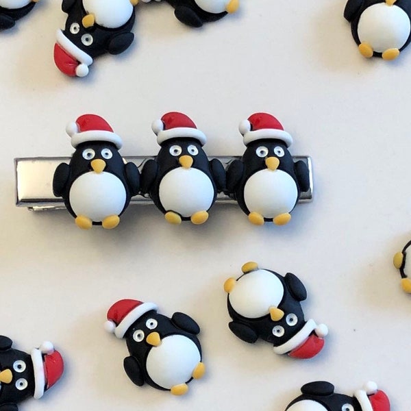 Penguin Hair Clip - Etsy