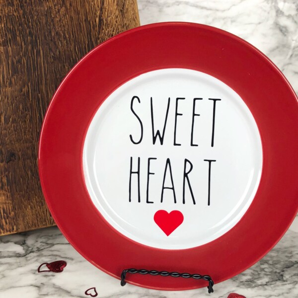 Valentines Day Plates - Etsy