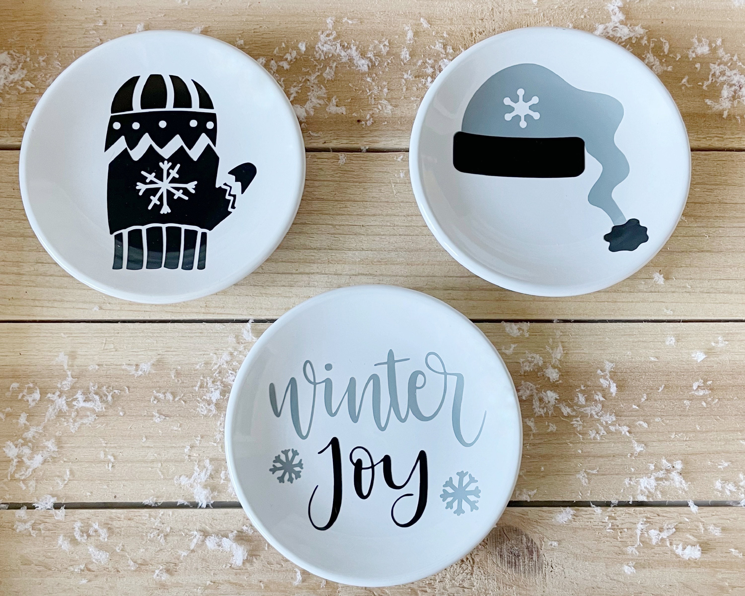 Winter Themed 4 Inch Decorative Plates/4 Inch Snowman Plates/4 - Etsy