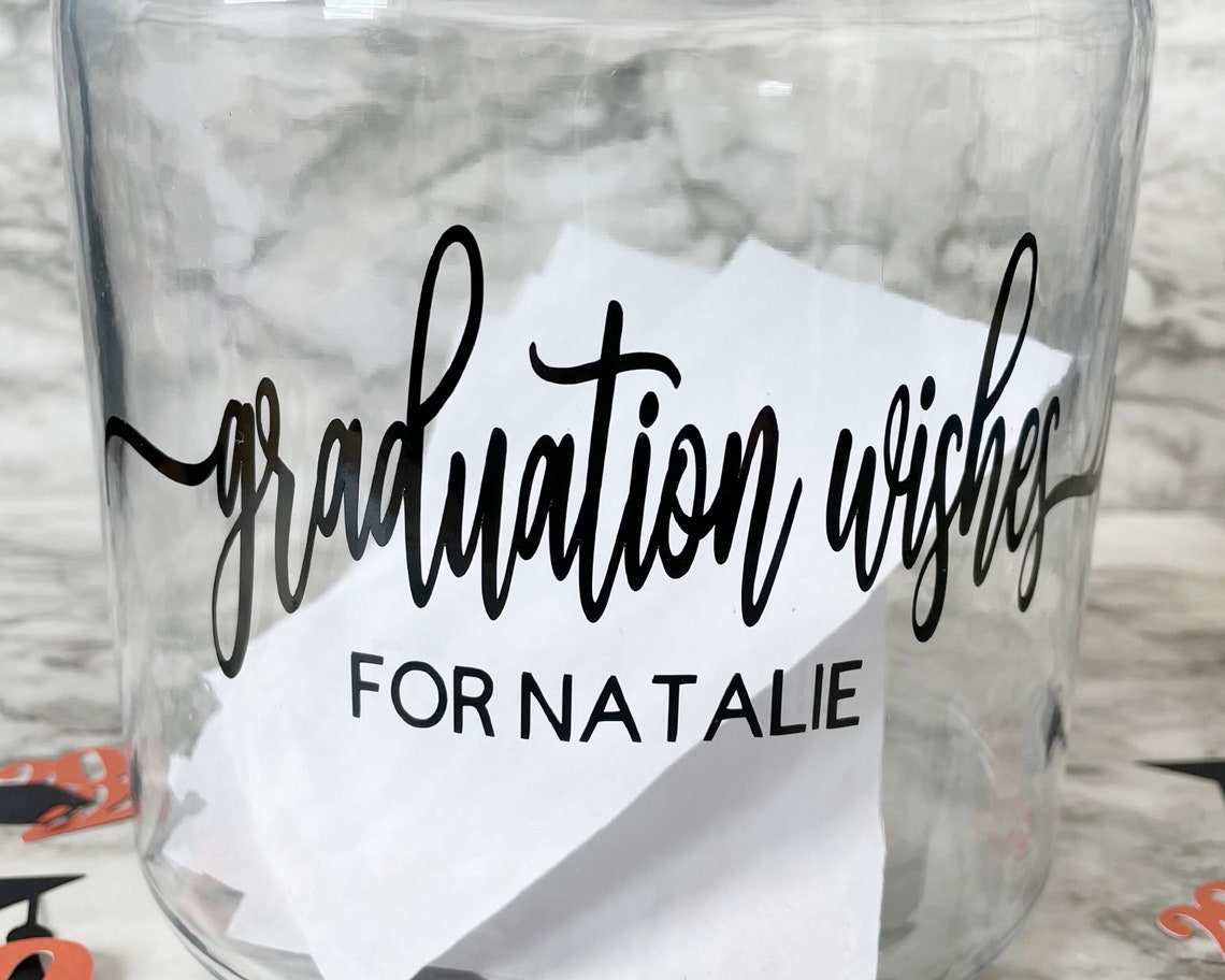 Personalized Graduation Wishes Decal/graduation - Etsy