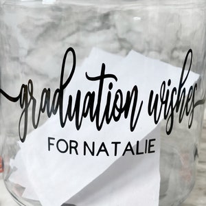 Personalized Graduation Wishes Decal/decal Only/graduation Decals ...