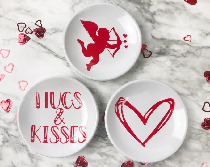 4 Inch Decorative Valentines Day Plates/4 Inch Plates/valentines Day ...