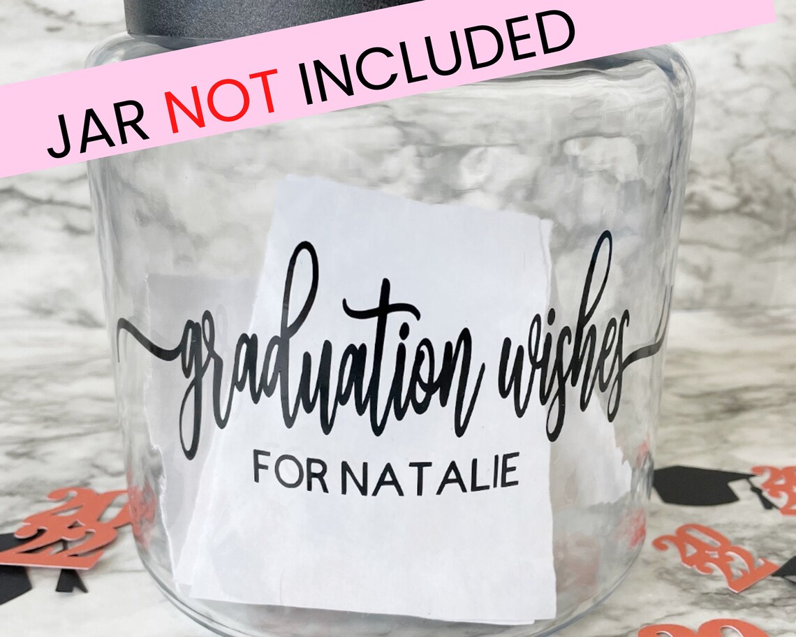 Personalized Graduation Wishes Decal/graduation - Etsy