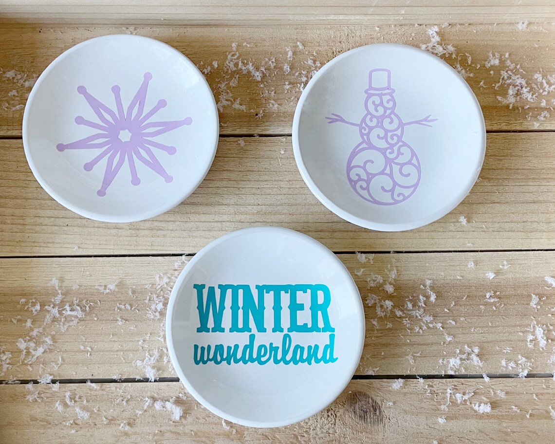 Winter Themed 4 Inch Decorative Plates/4 Inch Snowman Plates/4 - Etsy