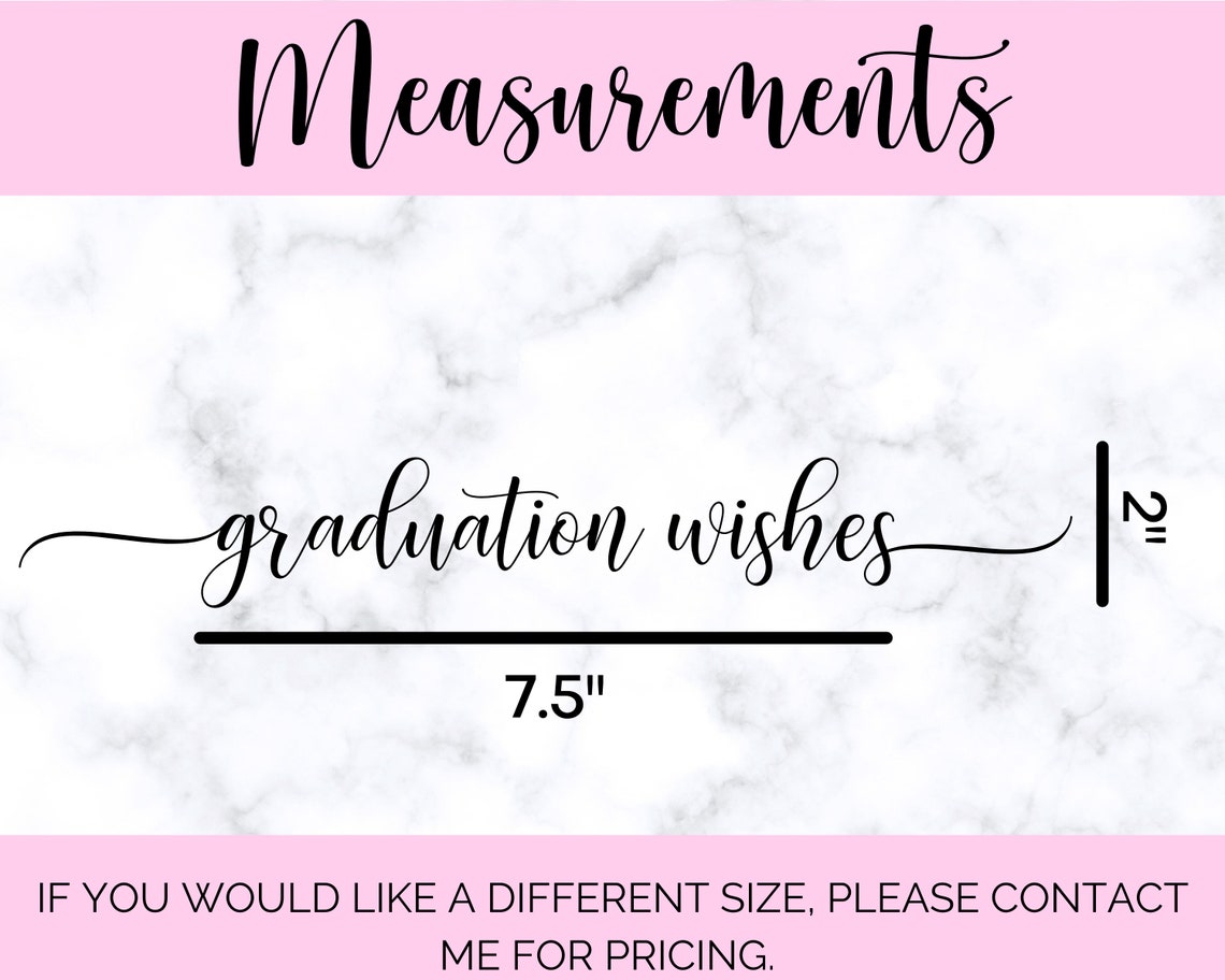 Personalized Graduation Wishes Decal/graduation - Etsy