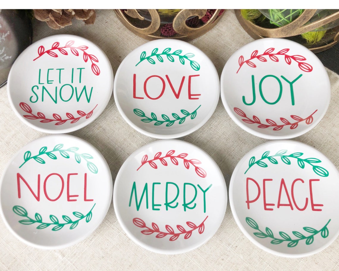 4 Inch Decorative Christmas Plates/Small Christmas | Etsy