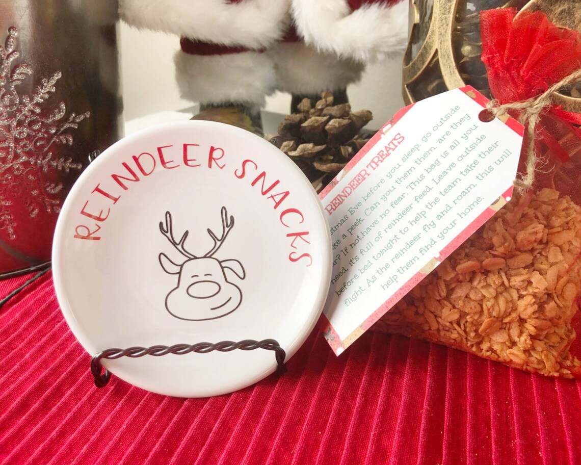 Cookies for Santa Set/santa Cookie Plate Set/santa Milk and - Etsy
