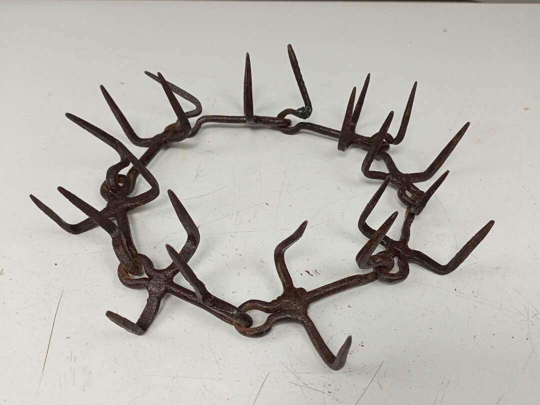 Antique Wrought Iron Protective Dog Collar - Etsy