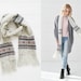 Natural Wool Scarf, Sheep Wool Scarf, Scandinavian Style - Etsy