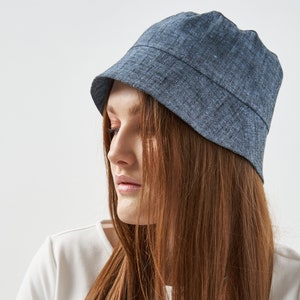 Linen Bucket Hat, Summer Hat - Etsy