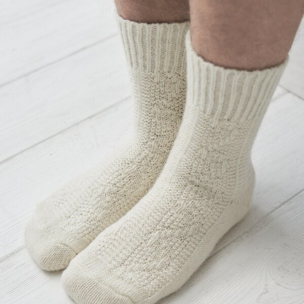 White Wool Socks - Etsy