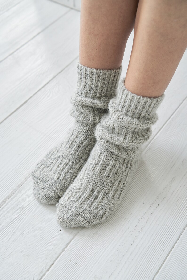 Pure Wool Socks Sheep Wool Socks Scandinavian Style Knitted - Etsy