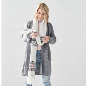 Natural Wool Scarf, Sheep Wool Scarf, Scandinavian Style - Etsy