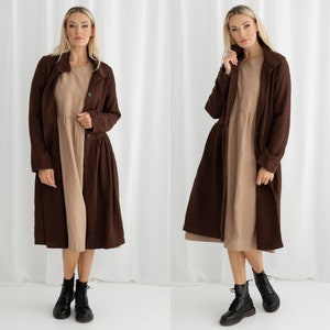 Our Handmade Long Linen Summer Jacket & Coat - Top Clothing for Any ...