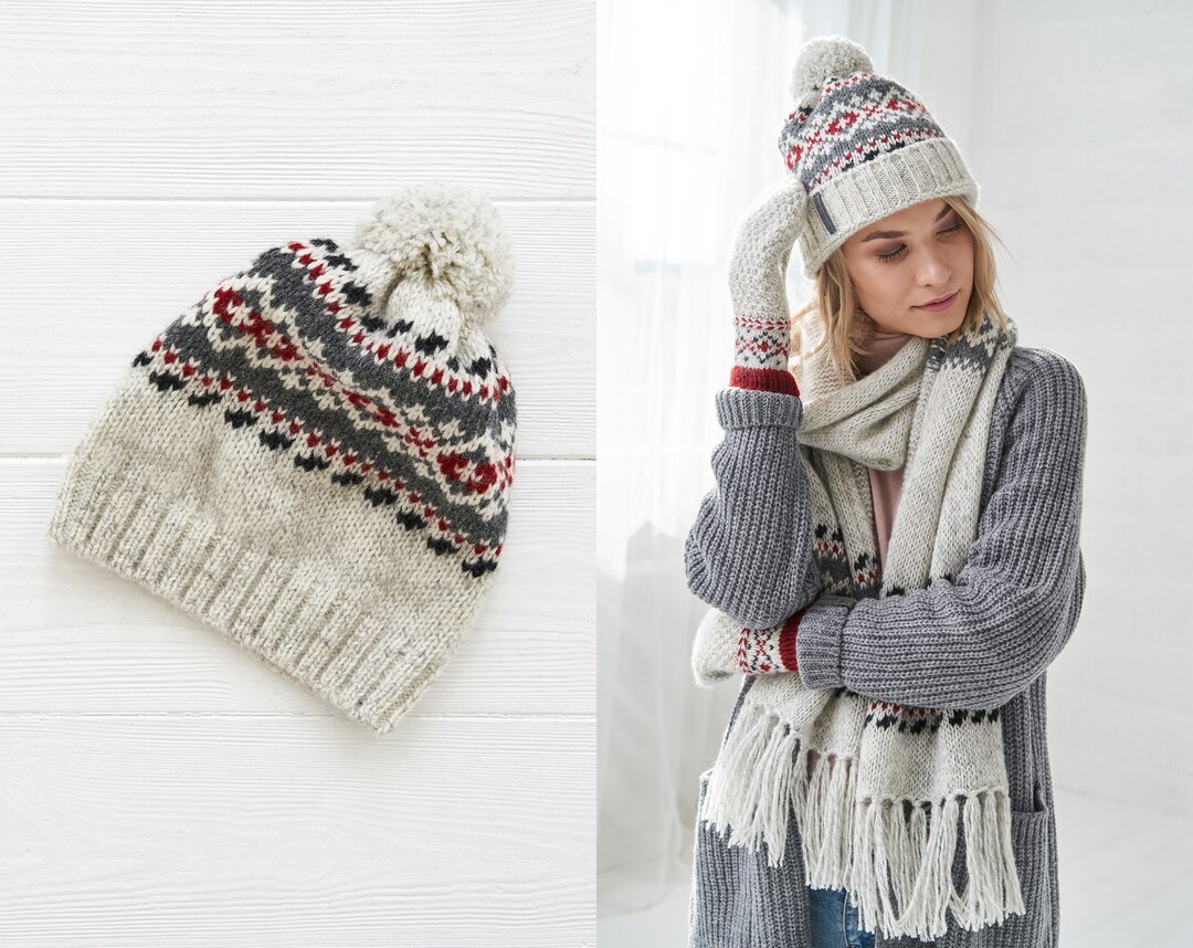 Natural Wool Hat, Sheep Wool Hat, Scandinavian Style Winter Hat - Etsy