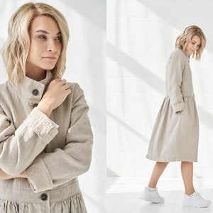 Our Handmade Long Linen Summer Jacket & Coat Top Clothing - Etsy