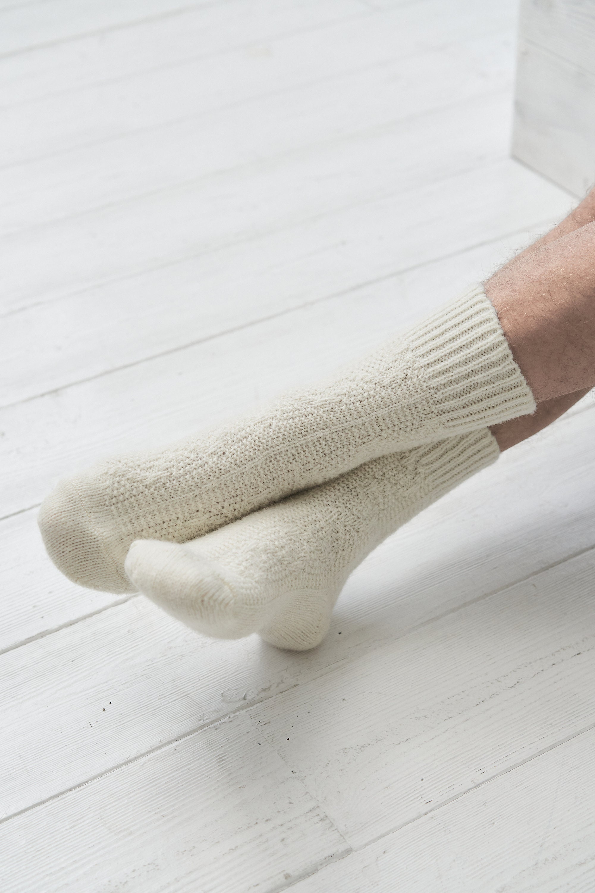White Wool Socks Fuzzy Socks Made With Love Soft and Warm - Etsy