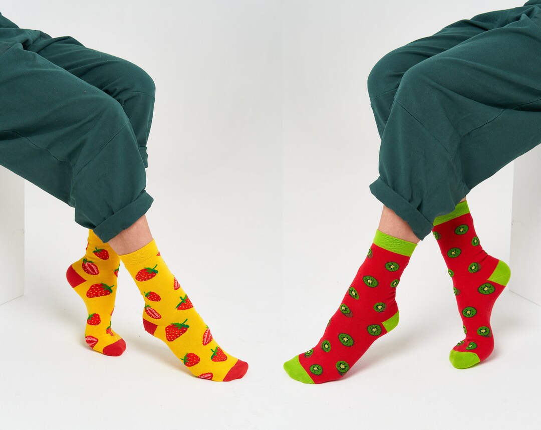 Cotton Socks, Novelty Patterned Funky Funny Socks Unisex Premium Vegan ...