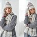 Natural Wool Scarf, Sheep Wool Scarf, Scandinavian Style - Etsy