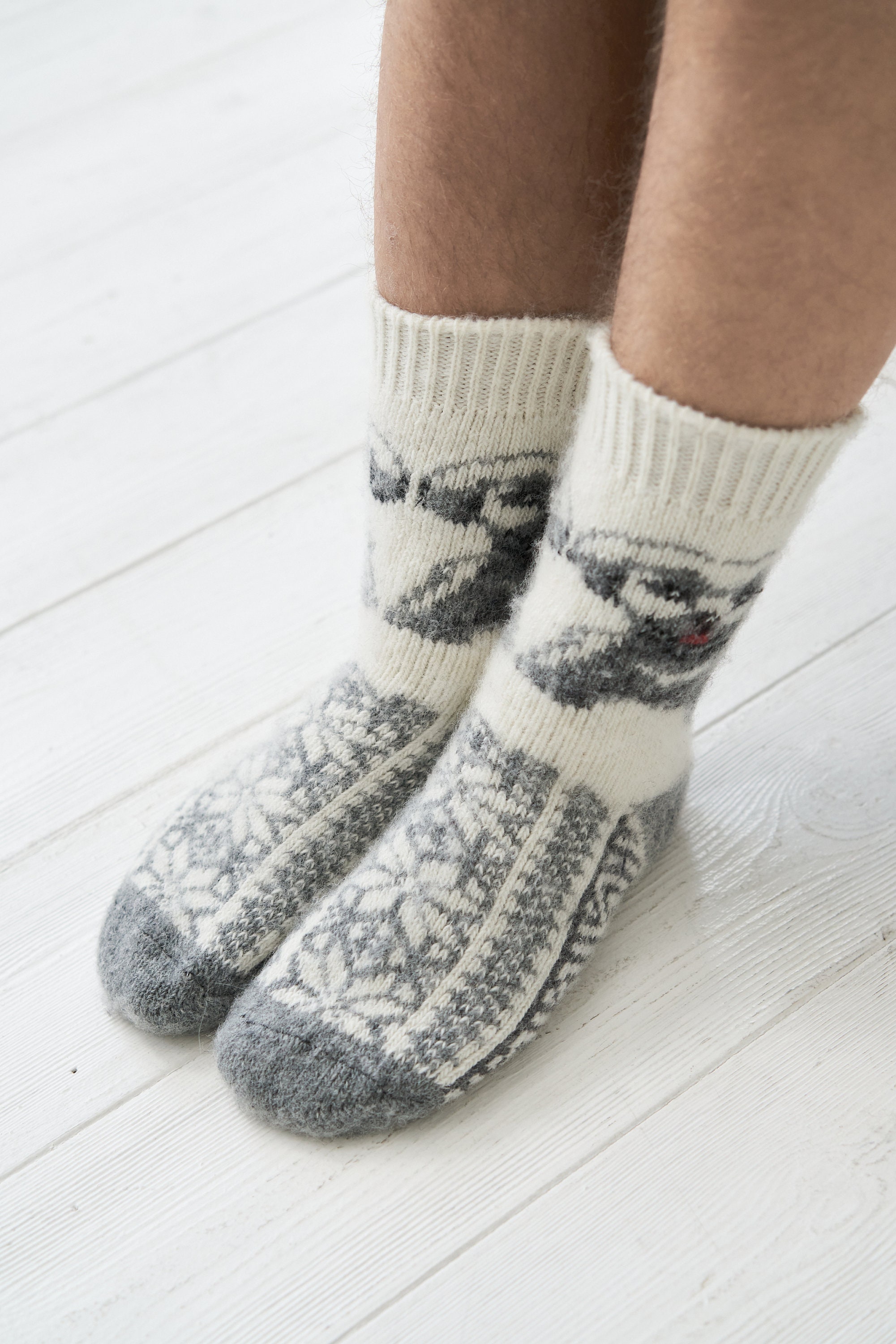 Sheep Wool Socks Natural Wool Socks Fuzzy Socks Organic - Etsy